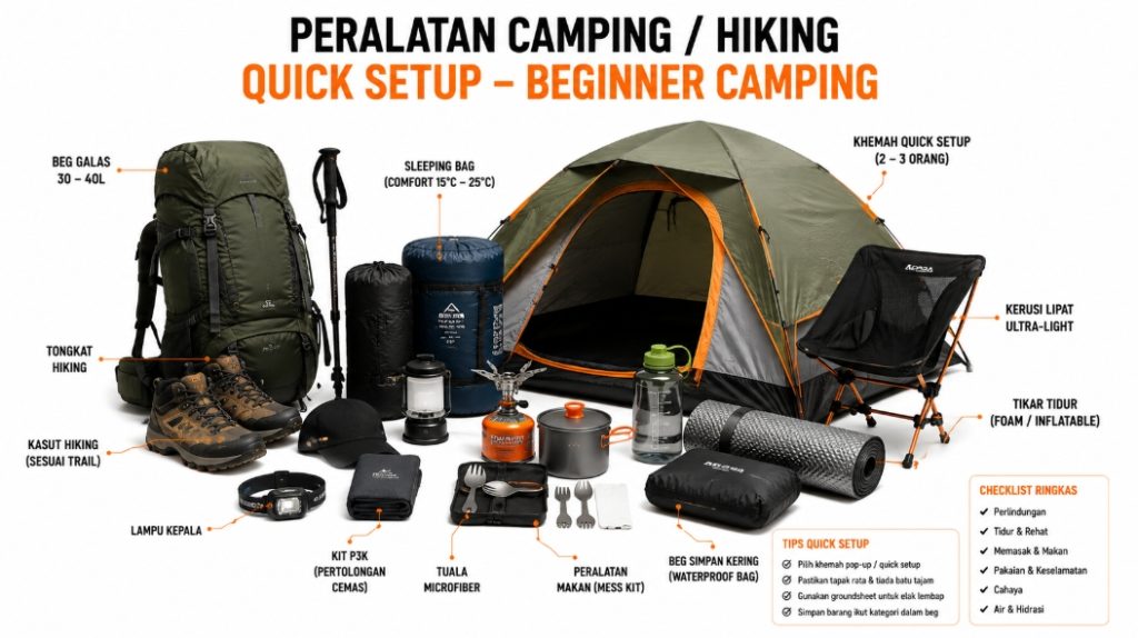 Camping Checklist Setup untuk Beginner di Malaysia - ForeignHunterHQ ...